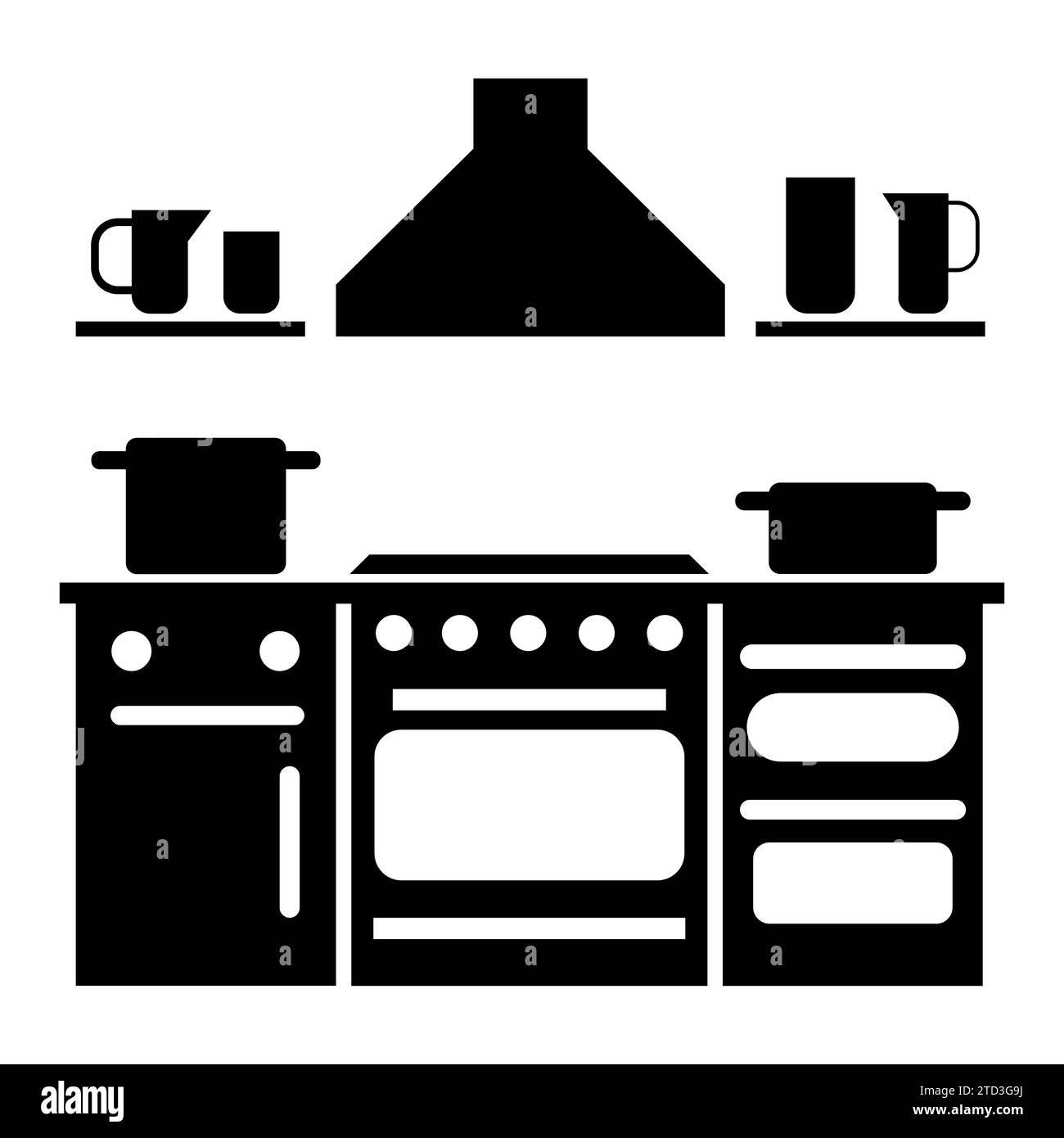 Cleaning gas stove kitchen Stock Vector Images - Alamy