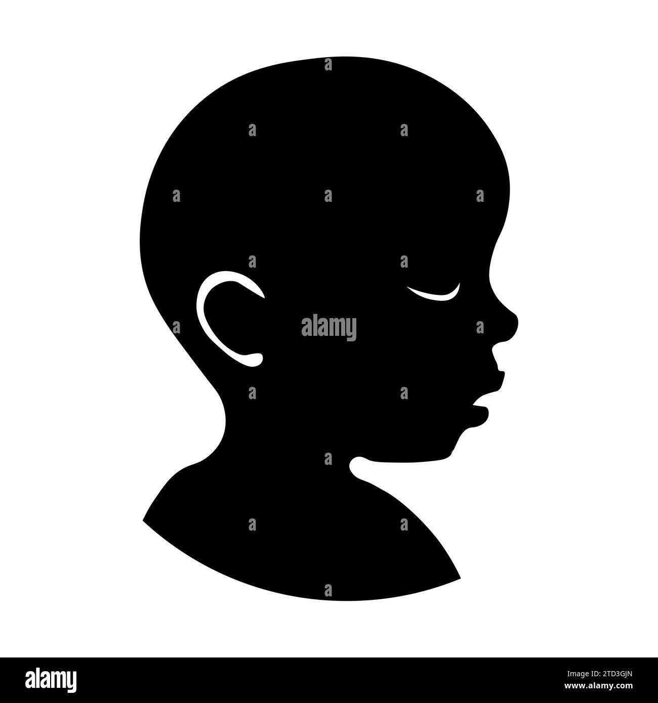 Baby black icon on white background Stock Vector Image & Art - Alamy