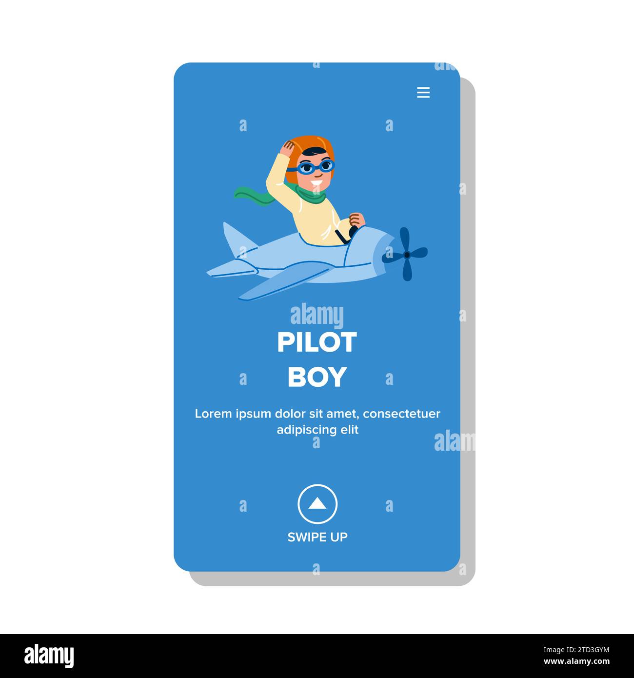 child pilot boy vector Stock Vector Image & Art - Alamy