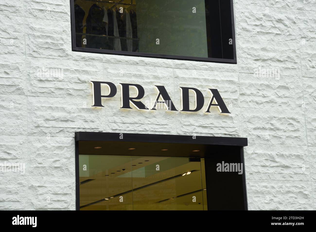Prada brand in Gangnam, Seoul, South Korea on December 13, 2023. (Photo ...