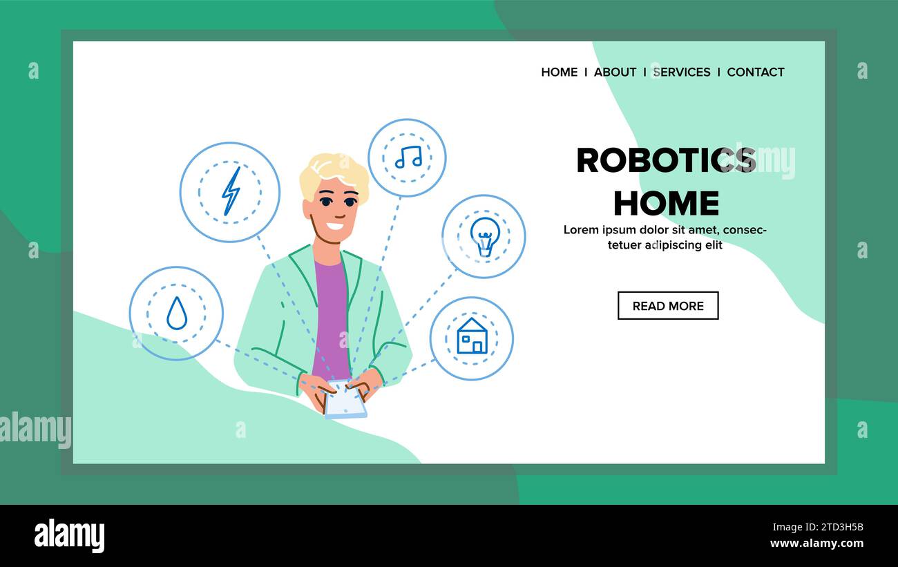 lifestyle robotics home vector Stock Vector Image & Art - Alamy