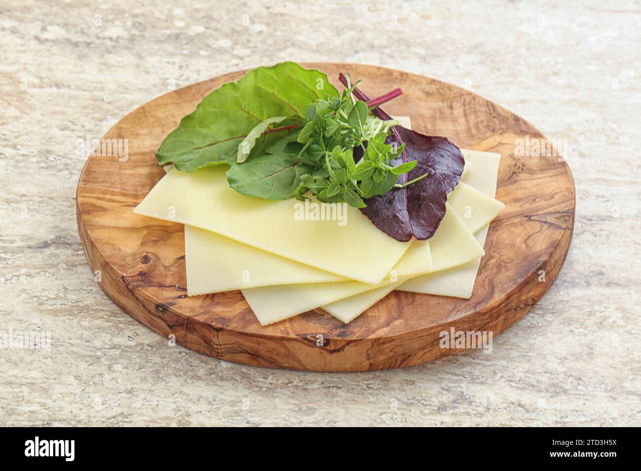 Sliced goat cheese snack for breakfast Stock Photo - Alamy