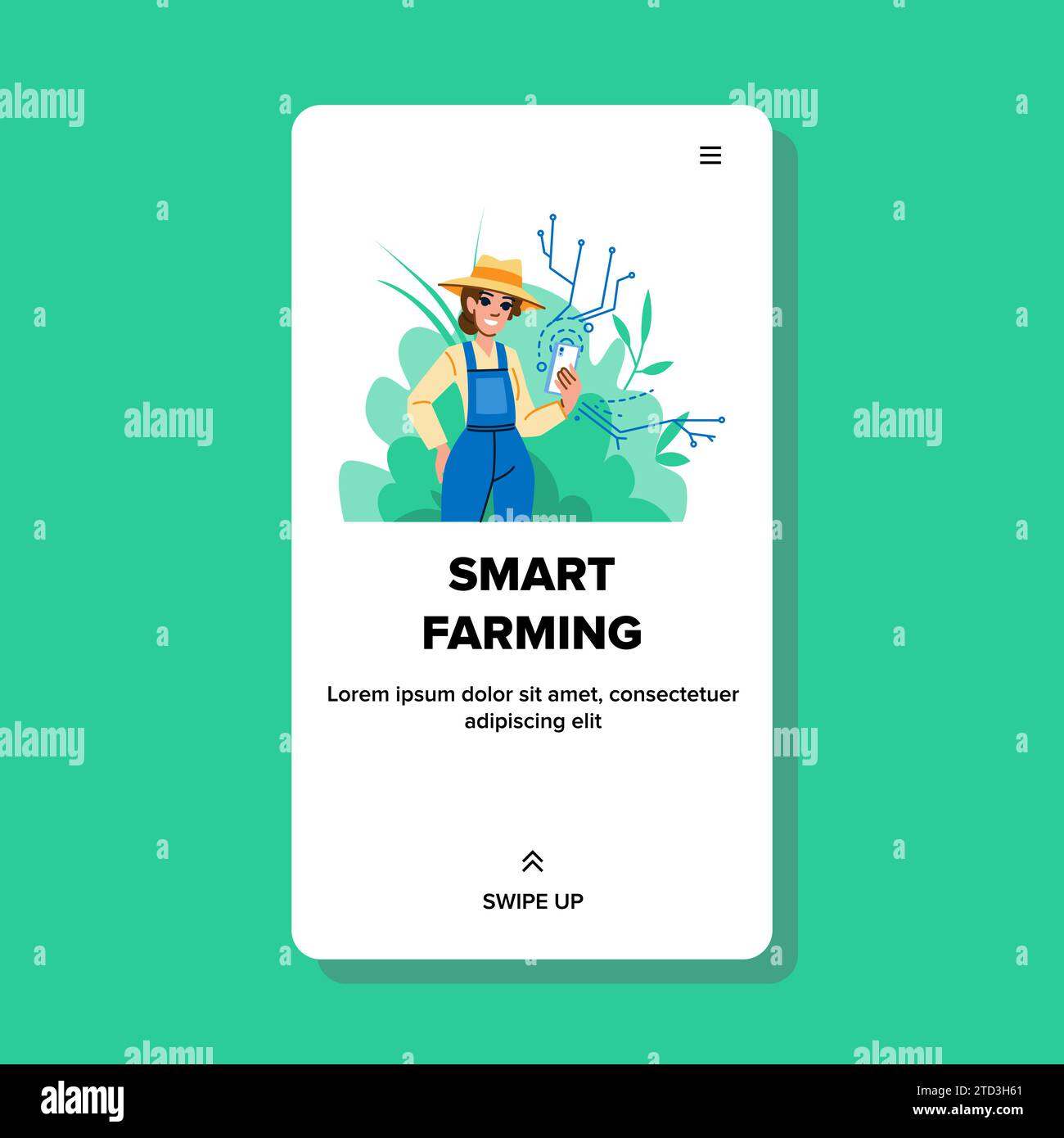 technology smart farming vector Stock Vector Image & Art - Alamy