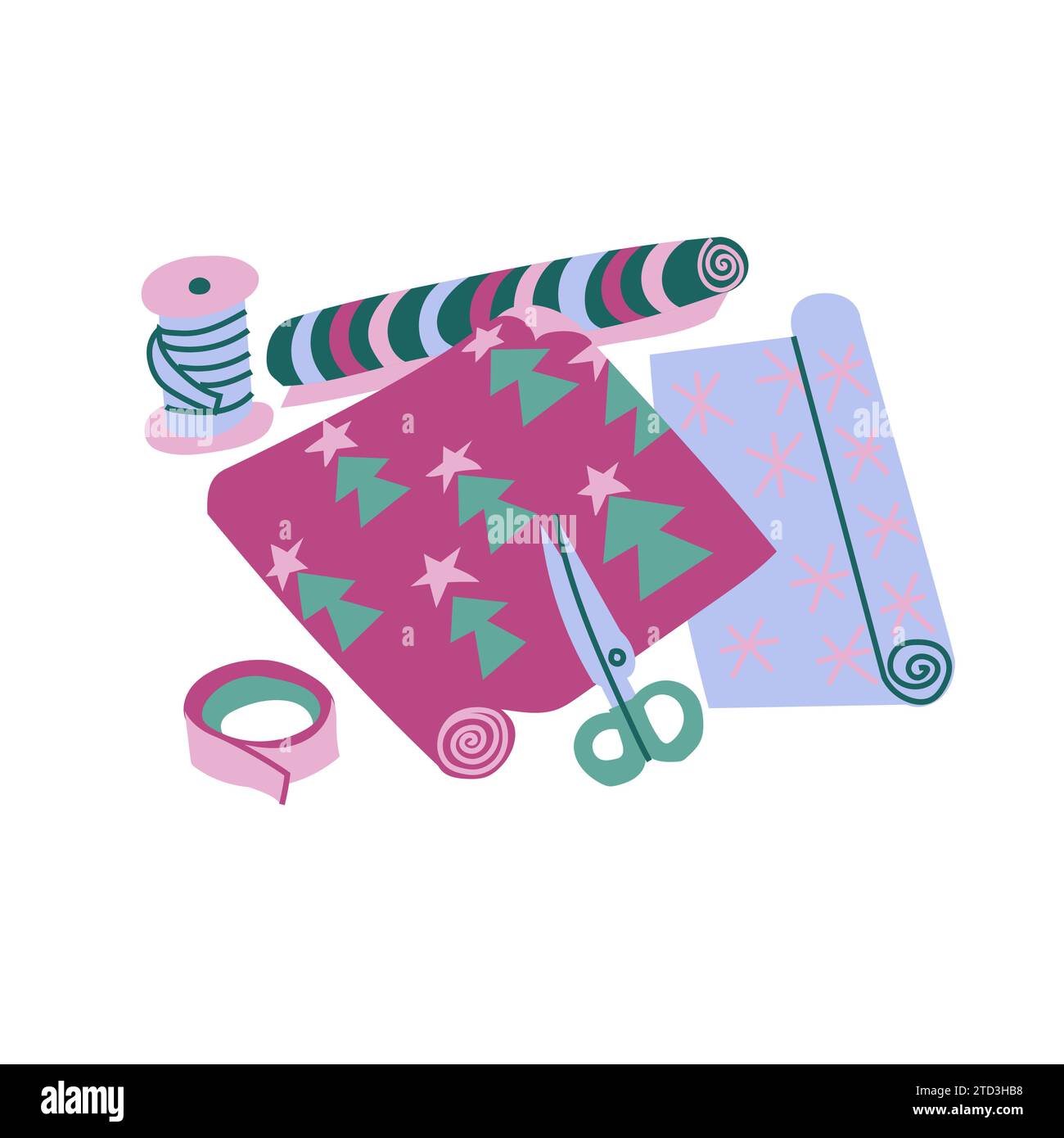 Paper christmas gifts Stock Vector Images - Alamy