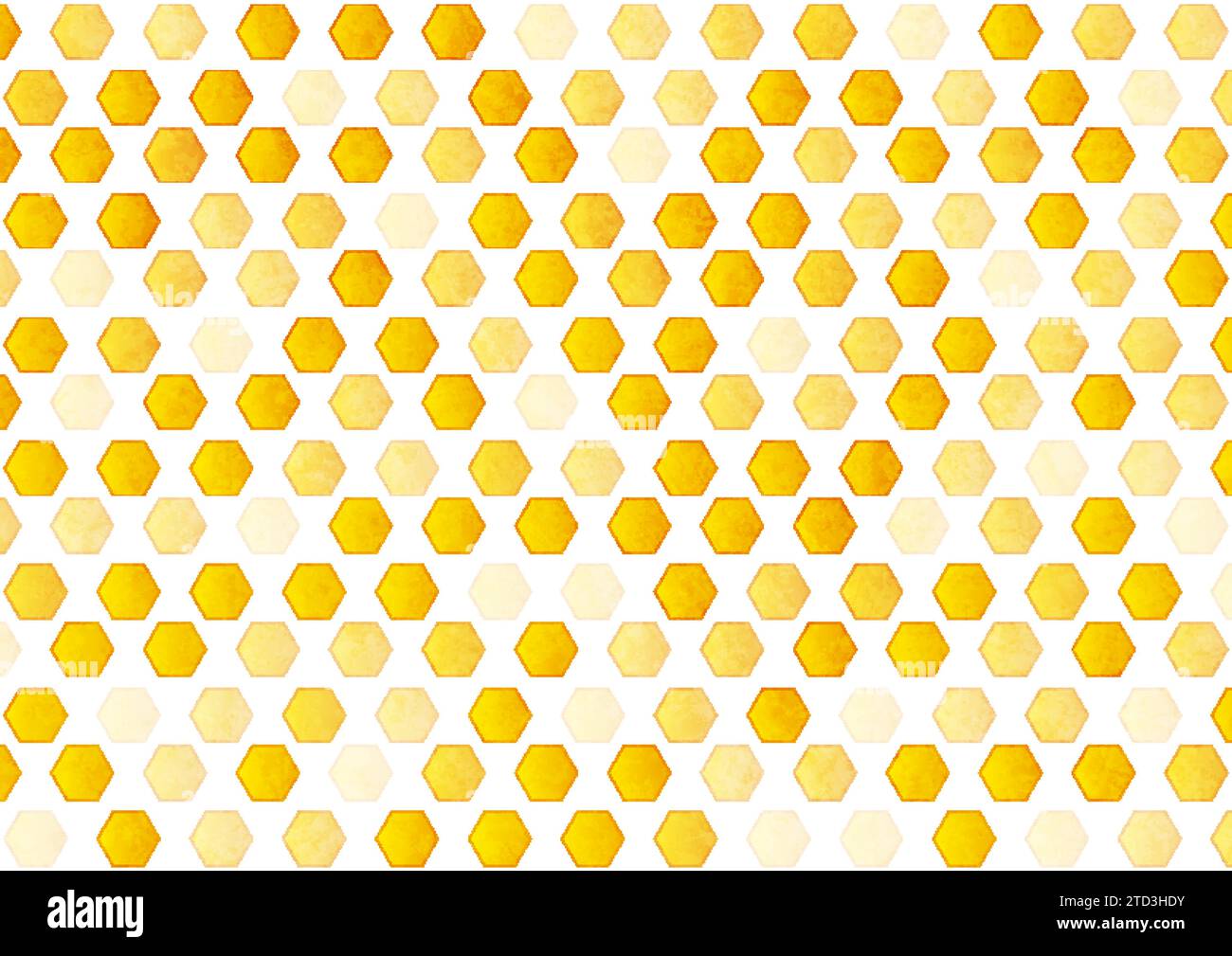 Orange grunge hexagons abstract geometric pattern. Vector tech ...