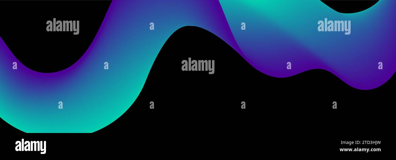 Abstract blue and violet liquid waves futuristic background. Vector ...