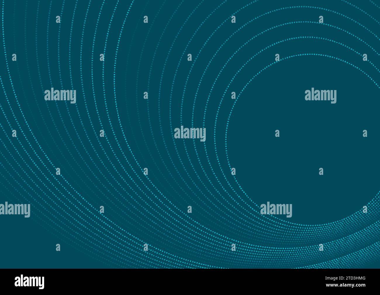 Hi-tech blue abstract background with dotted curved wavy lines. Vector ...