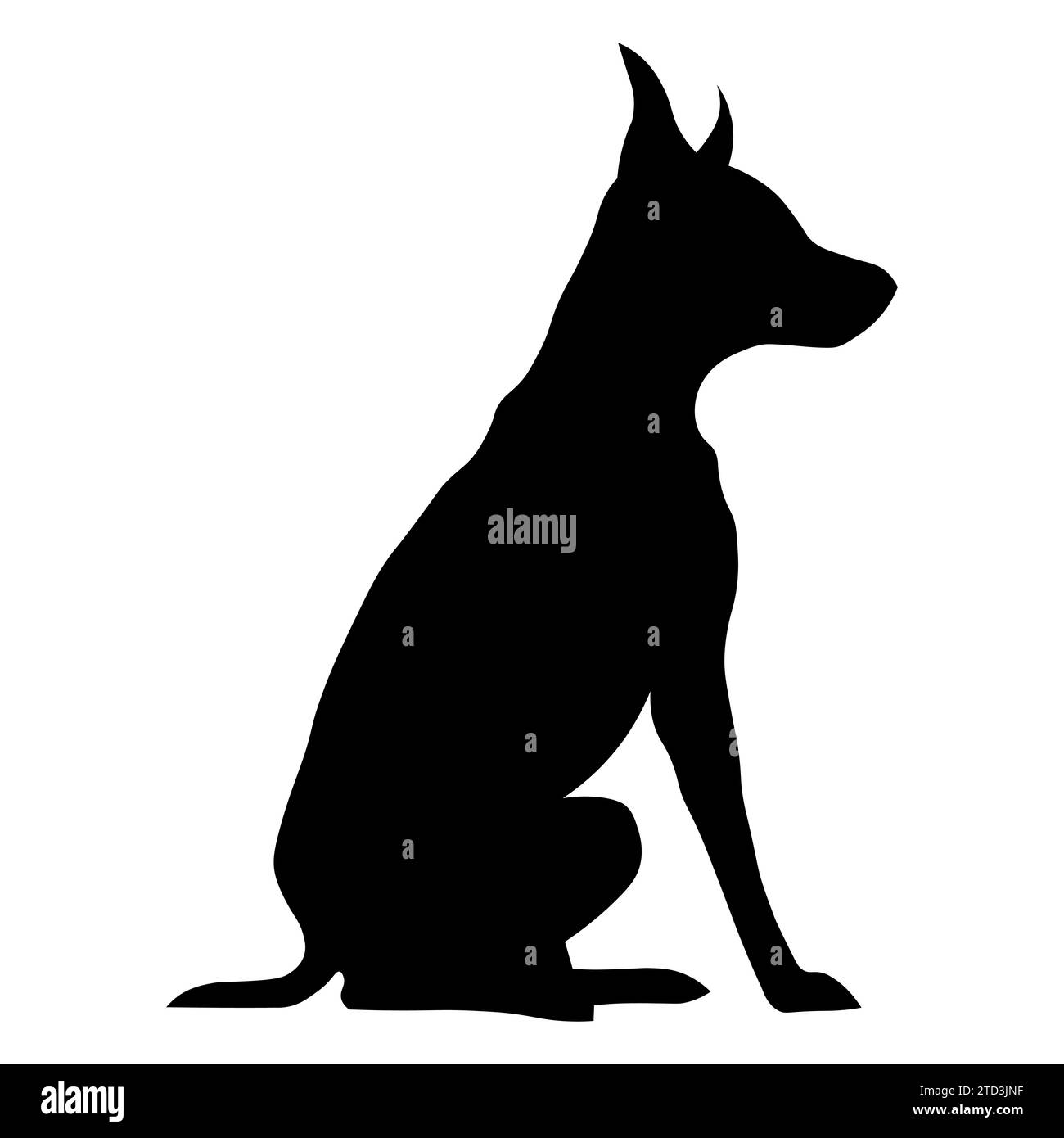 Dog on walk black Cut Out Stock Images & Pictures - Alamy