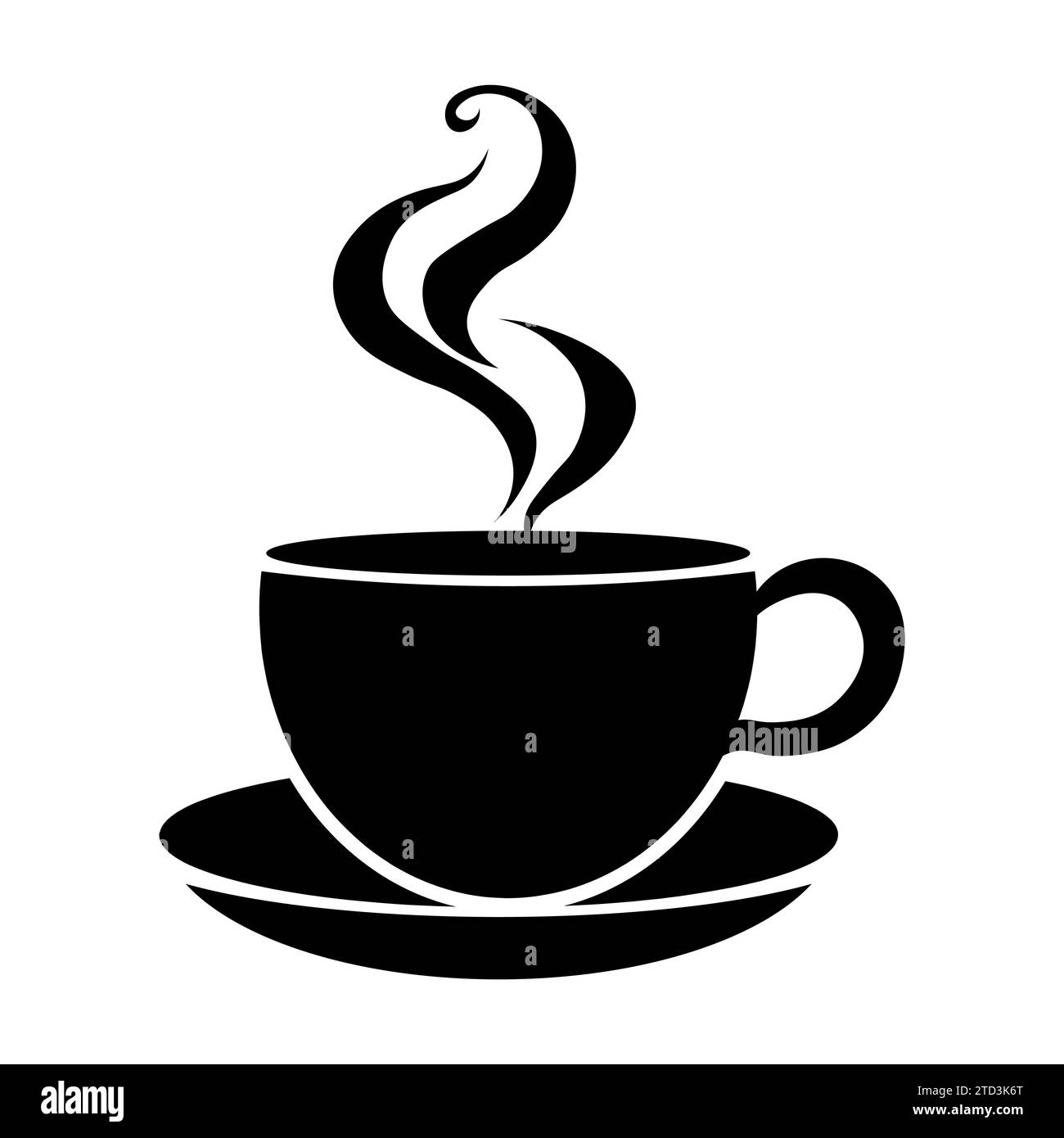 Coffee black icon on white background Stock Vector Image & Art - Alamy