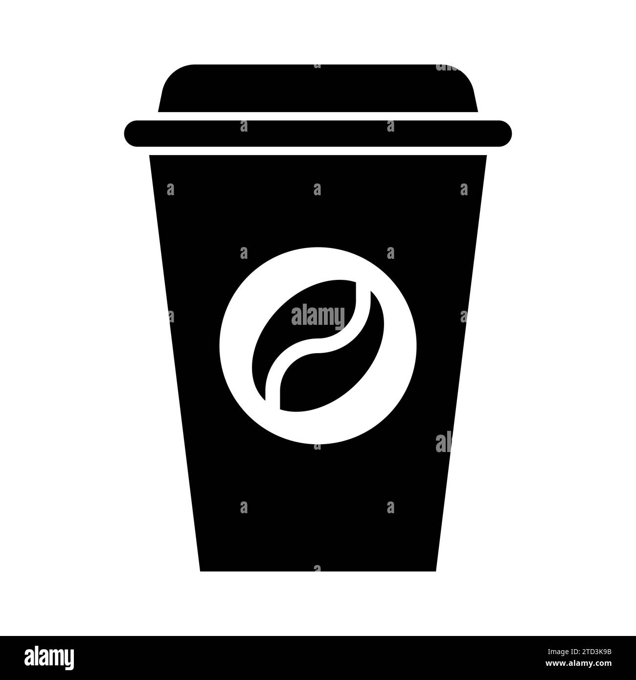 Coffee black icon on white background Stock Vector Image & Art - Alamy