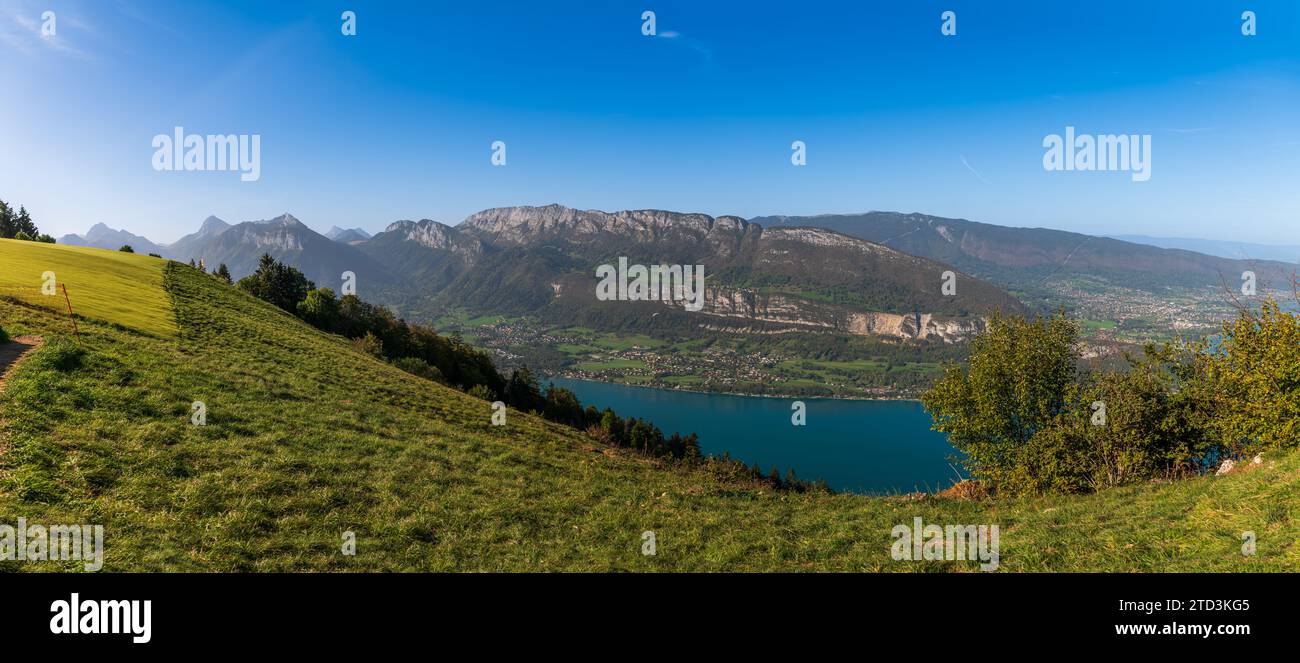 Panorama of the Alps from the Col de la Forclaz de Montmin, where ...