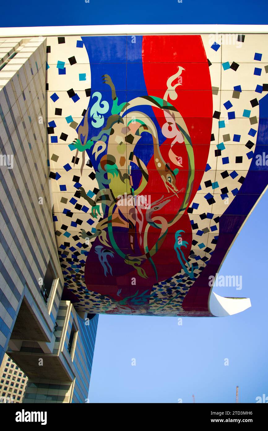 Seoul, South Korea - June 2, 2023: A portrait of the World Peace Gate ...