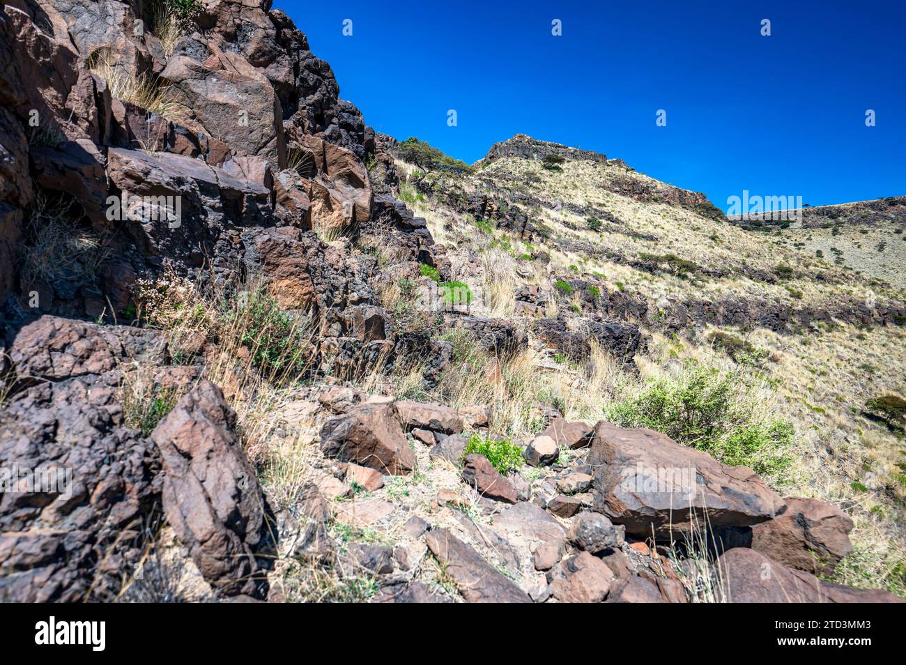 Jabal Farwaa near the village of Al Jawwah. Landscape of the Asir ...