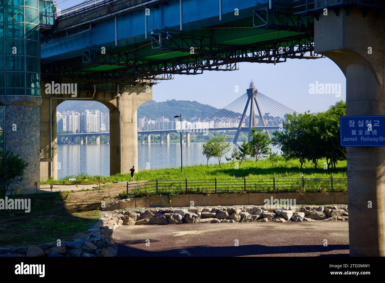 Seoul, South Korea - June 2, 2023: Midday view of the Olympic Bridge ...