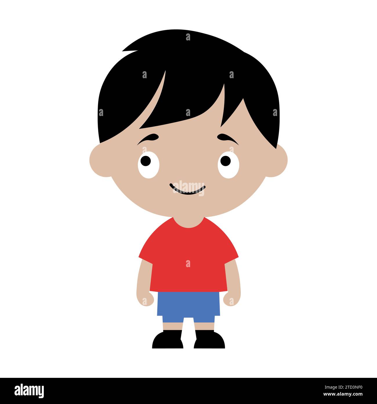 Boy vector illustration on white background Stock Vector Image & Art ...