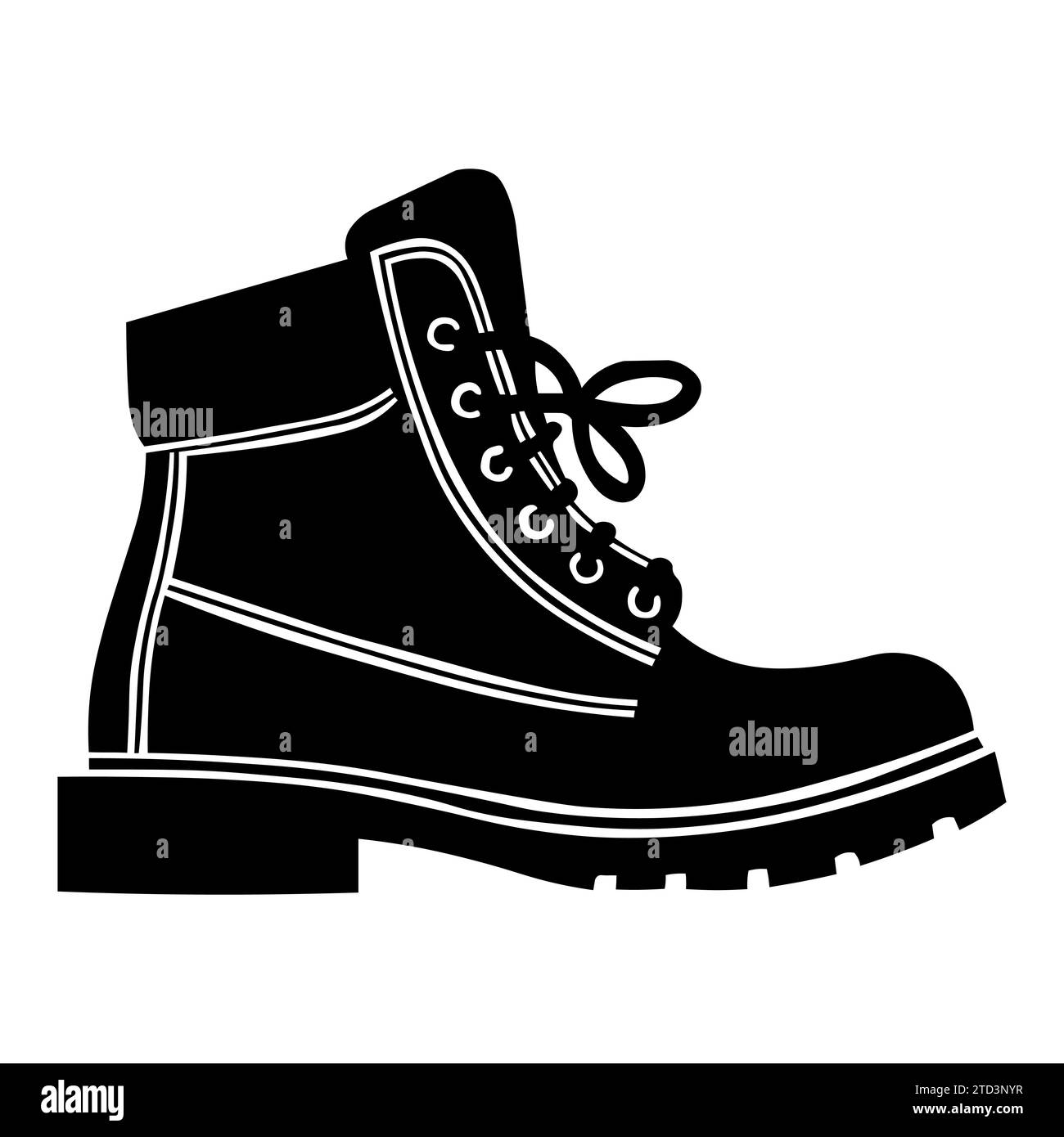 Boot vector black icon on white background Stock Vector Image & Art - Alamy