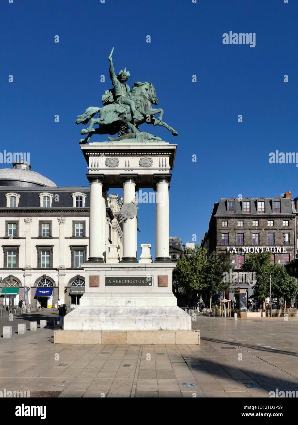 Statue of Vercingetorix by sculptor Bartholdi in Place de Jaude ...