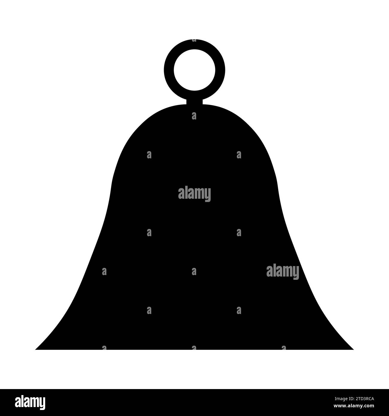 Bell vector black icon on white background Stock Vector Image & Art - Alamy
