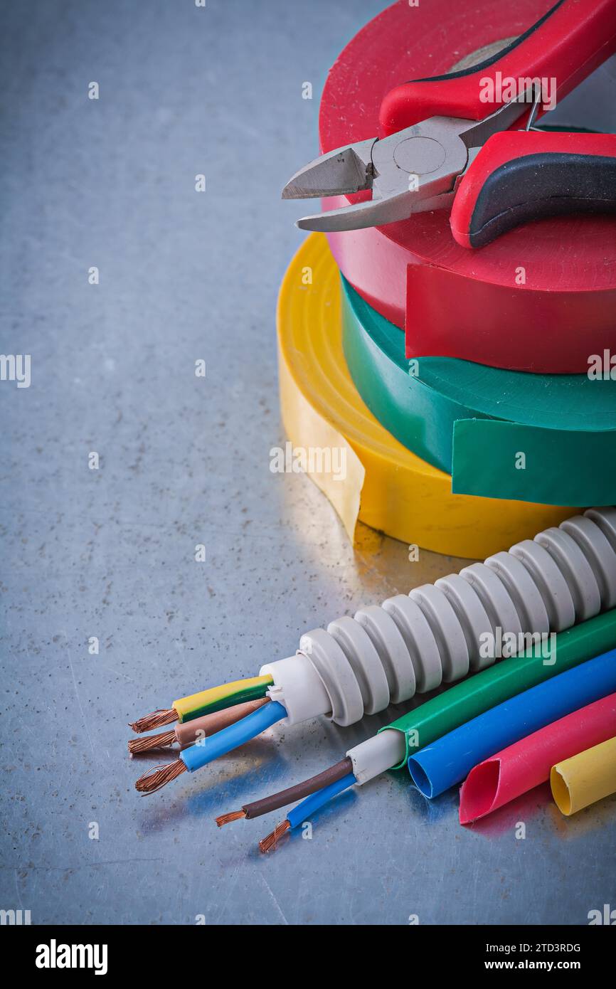 Insulating tapes nippers electric wire protection cables construction ...