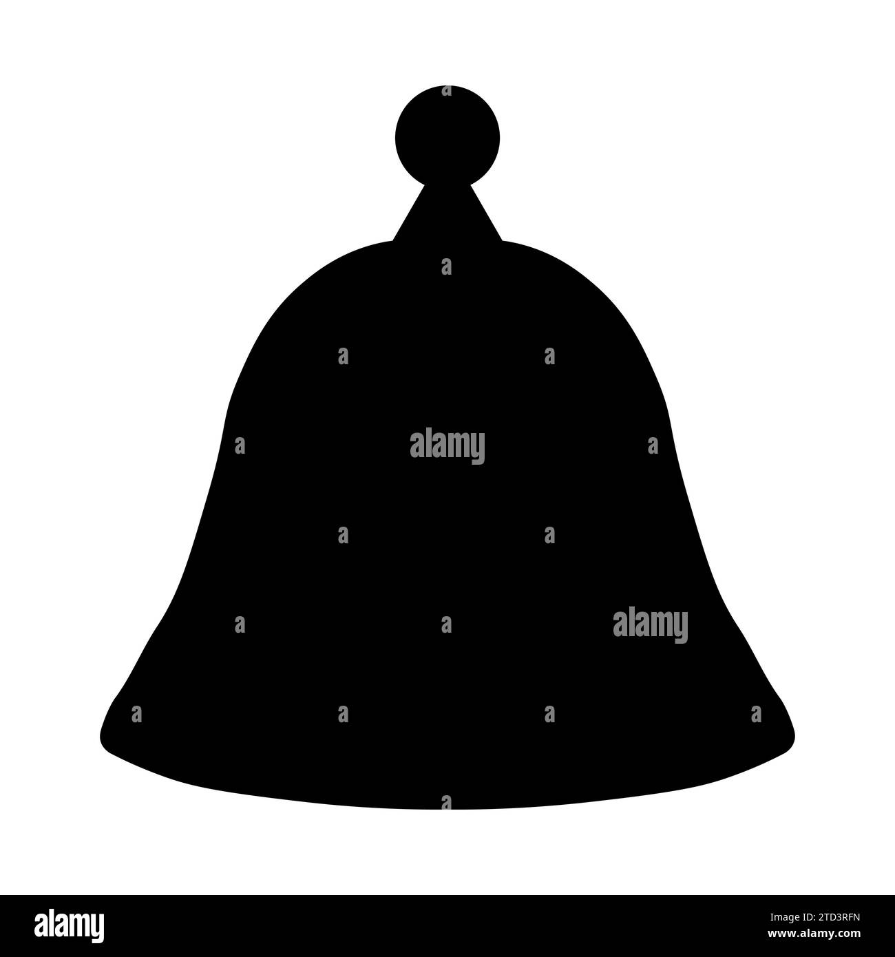 Bell vector black icon on white background Stock Vector Image & Art - Alamy