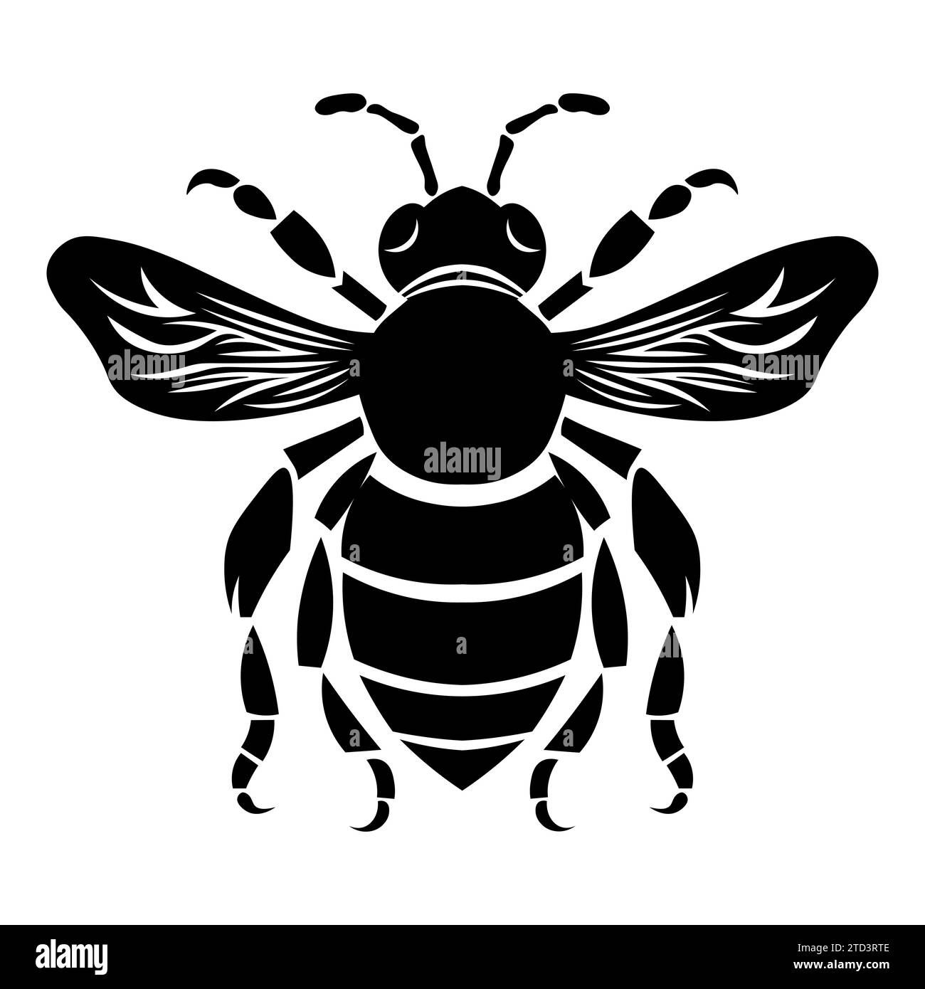 Bumblebee on white Black and White Stock Photos & Images - Alamy
