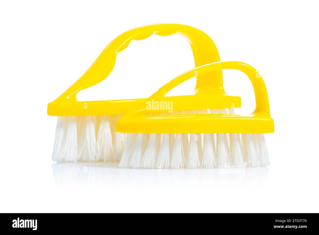 Two small kitchen brushes isolated Stock Photo - Alamy