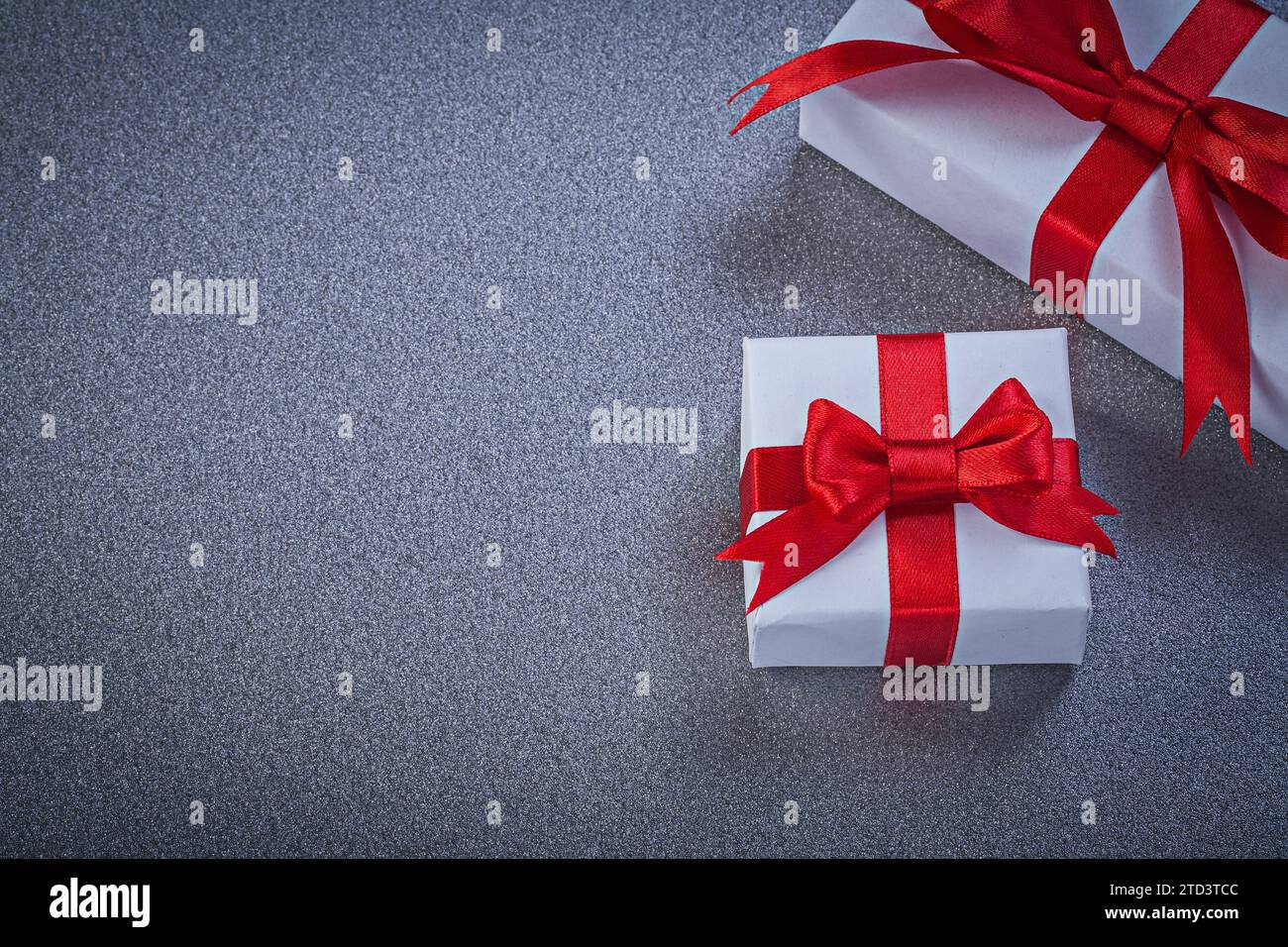 Grey gift boxes on white background hi-res stock photography and images ...
