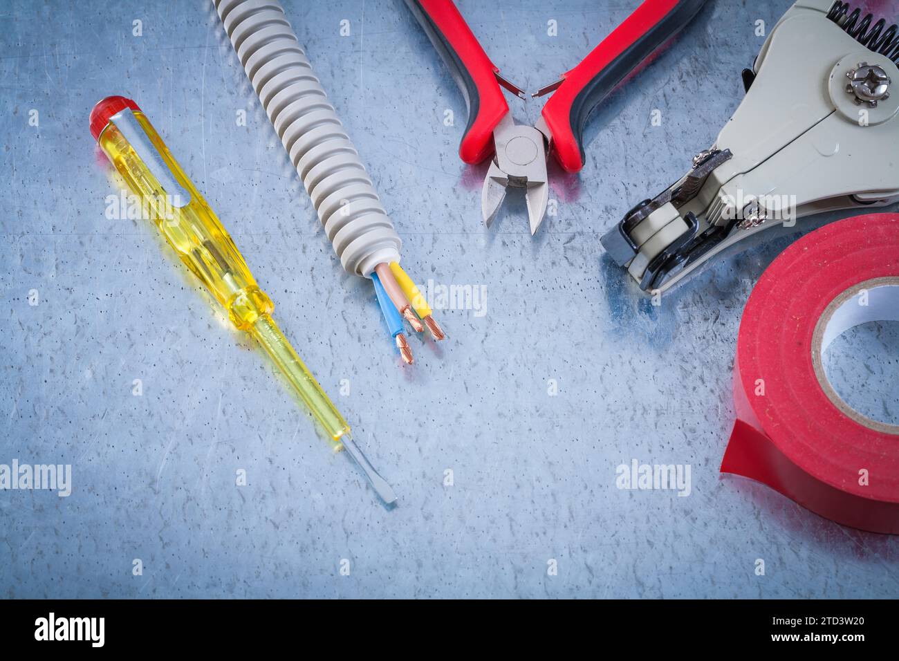 Electrical tester Screwdriver Insulating tape Cable protection Cable ...