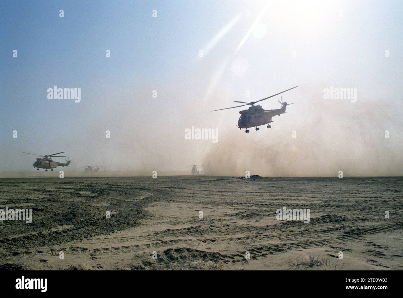 First Gulf War: 8th January 1991 In the desert of eastern Saudi Arabia ...