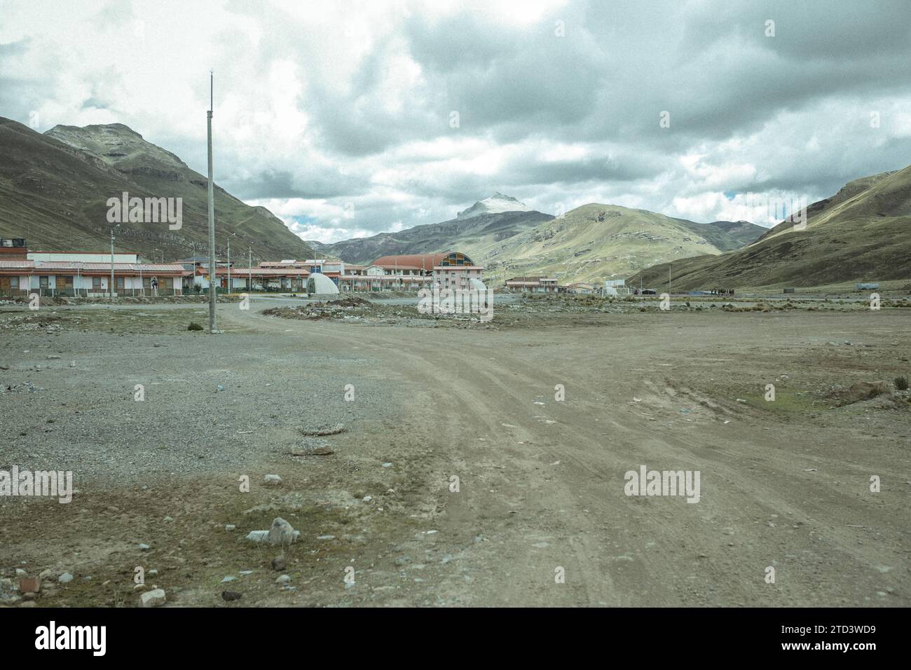 Morococha Nueva, miners' town, built by the Chinalco Group in 2012 ...
