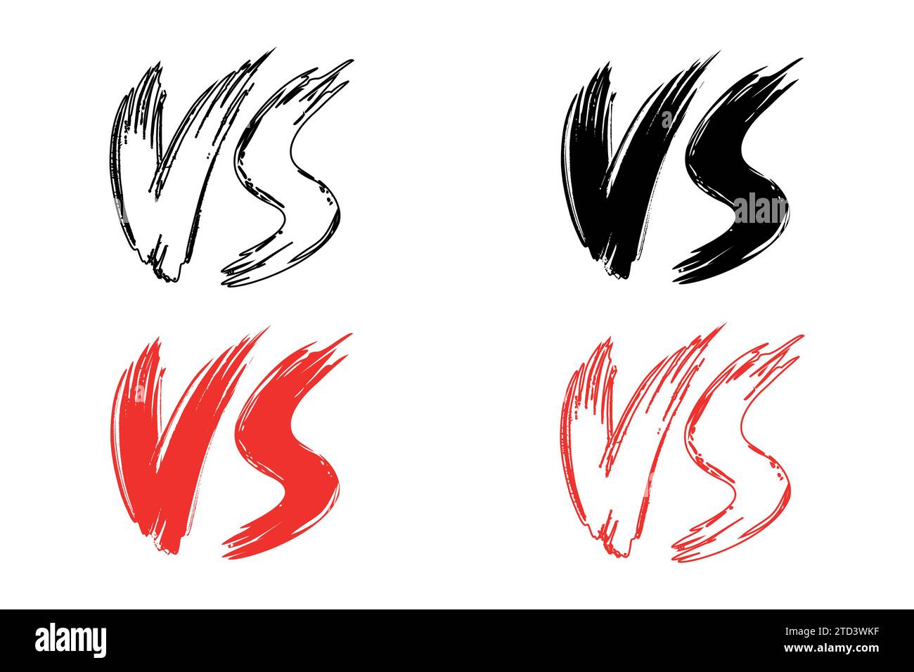 Versus sign, fight competition, VS letter, battle vs match Stock Vector ...