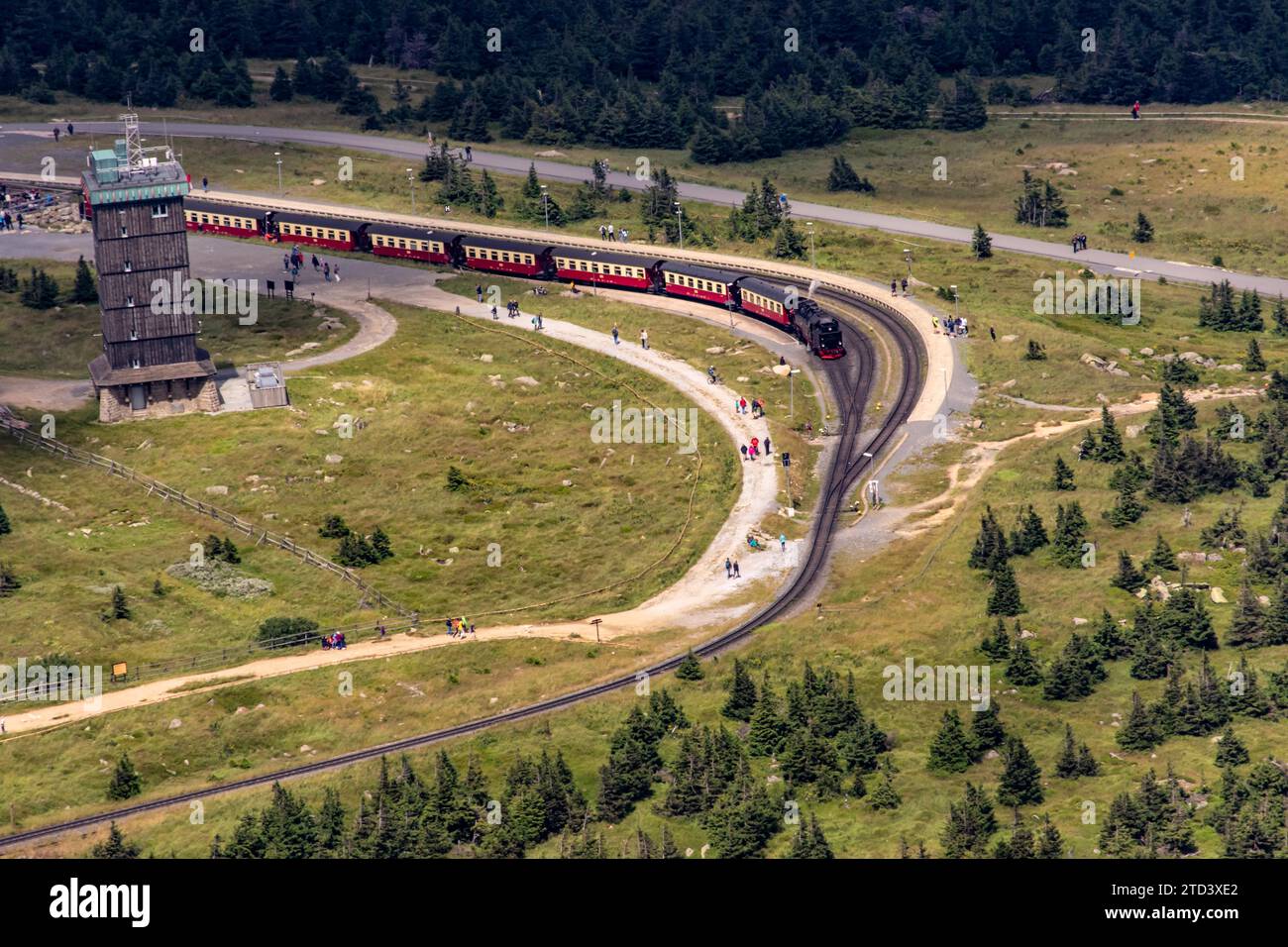 Track layout and station building Brockenbahn, Harzquerbahn, Harzer ...