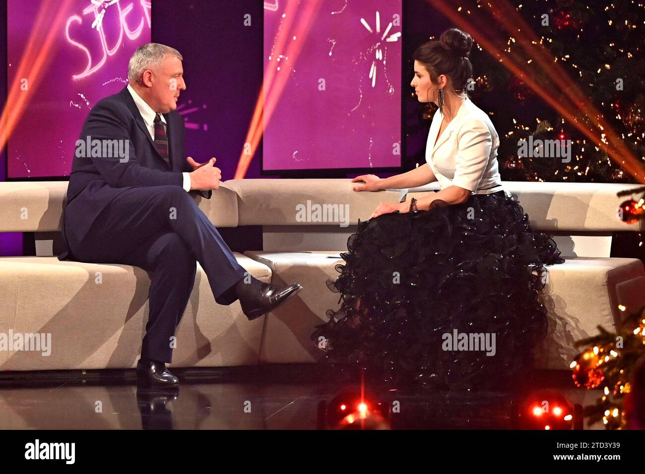 Florian Heinen und Sandra Rieß in der TV-Show 30 Jahre Sternstunden ...