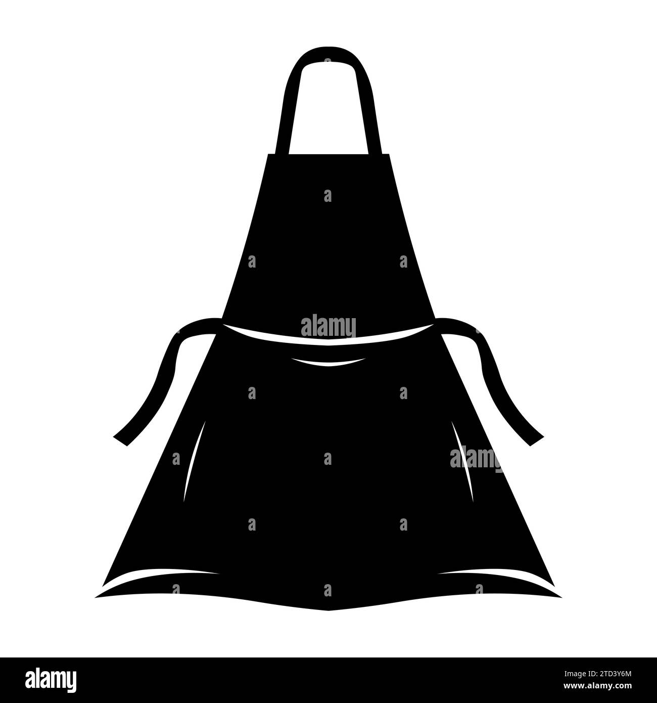 Apron vector black icon on white background Stock Vector Image & Art ...