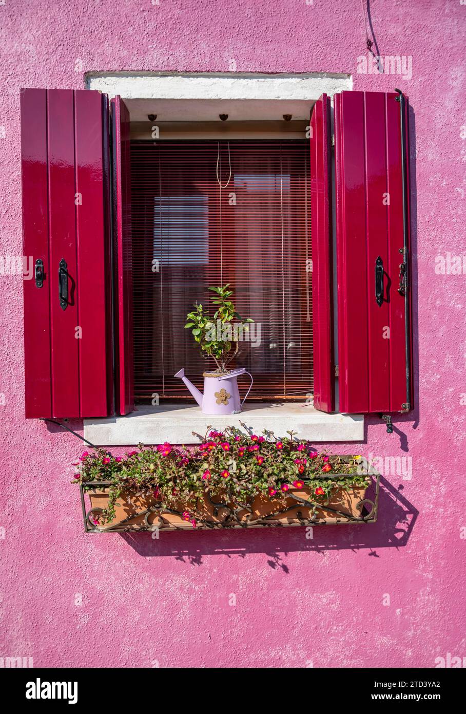 Pink shutters hi-res stock photography and images - Alamy