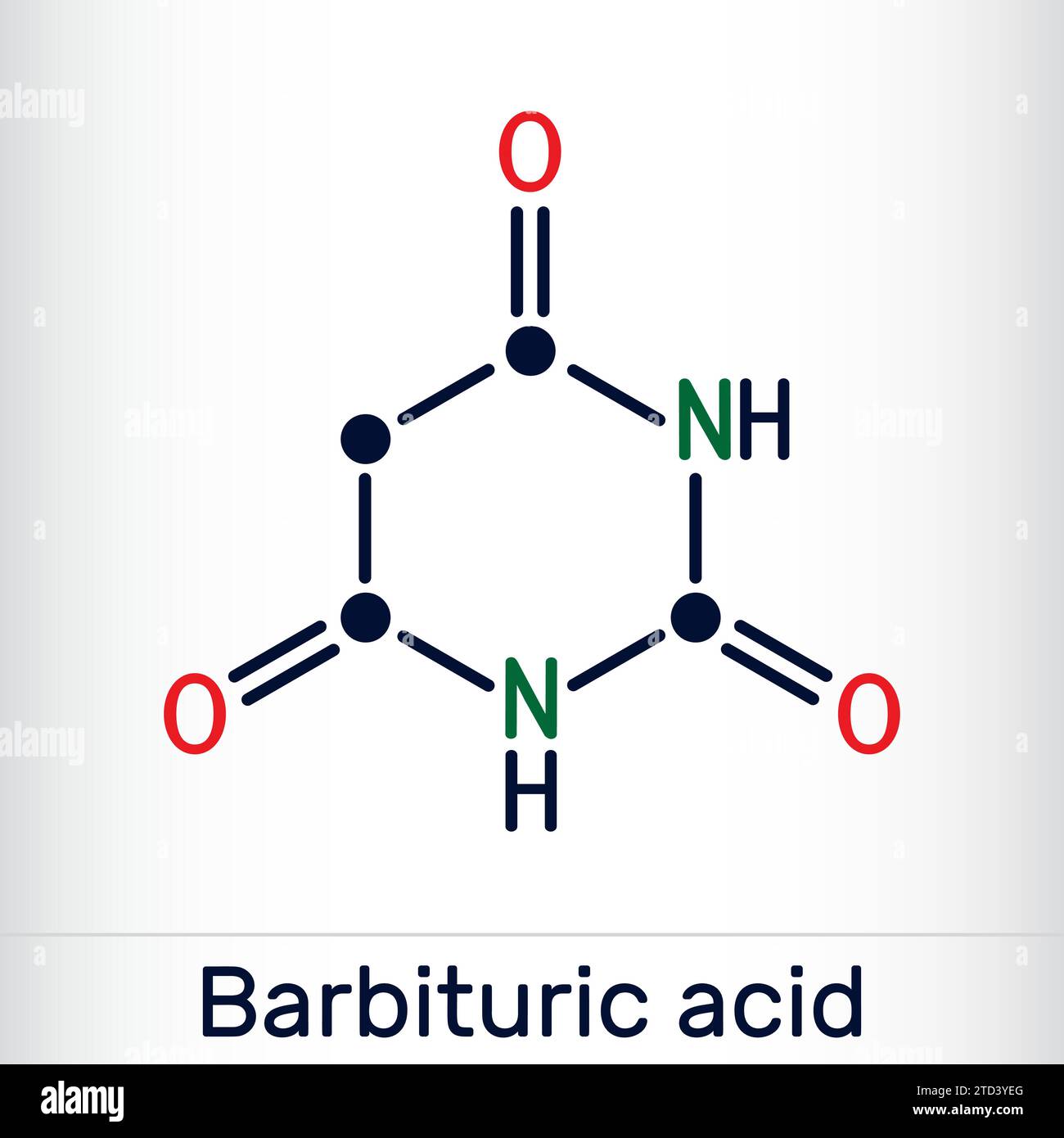 Barbituric acid, malonylurea or 6-hydroxyuracil molecule. It is parent ...
