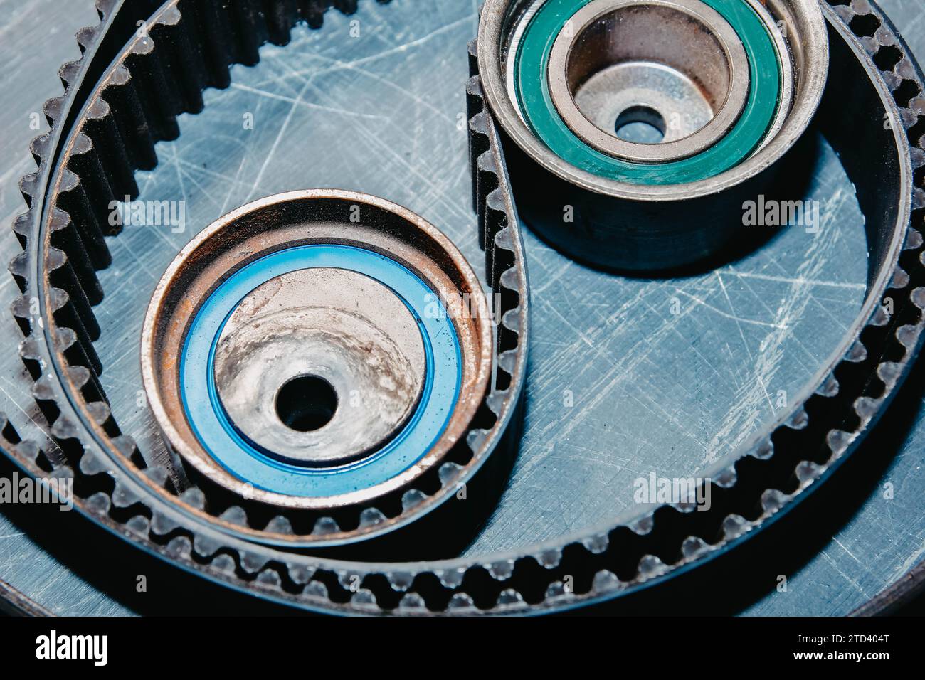 Car timing belt, car gas distribution system service and tension ...