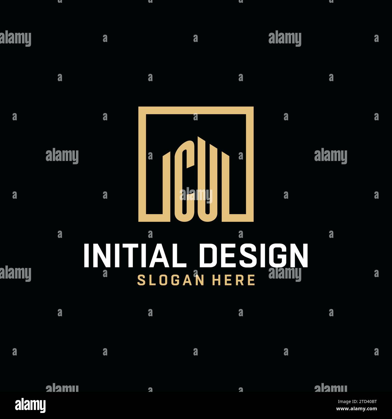 Cu real estate logo Stock Vector Images - Alamy