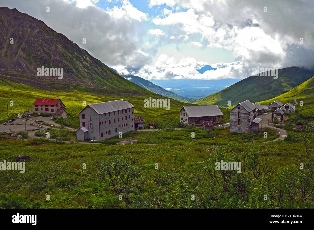 Open-air museum of former gold mine, Hatcher Pass, Alaska Stock Photo ...