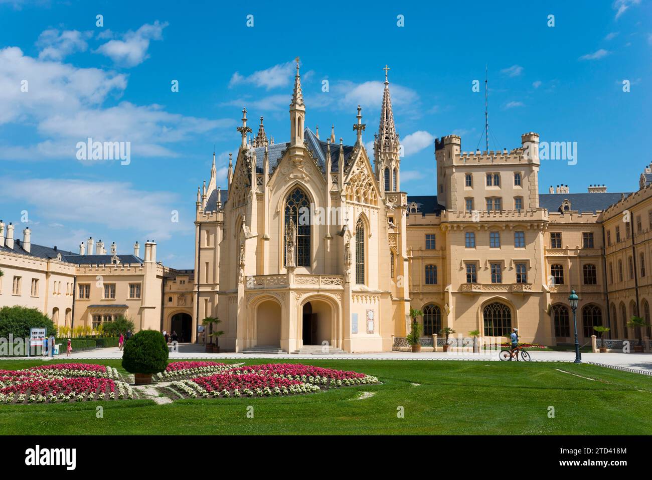 Lednice Castle, Lednice, Eisgrub, Breclav, Jihomoravsky kraj, part of ...