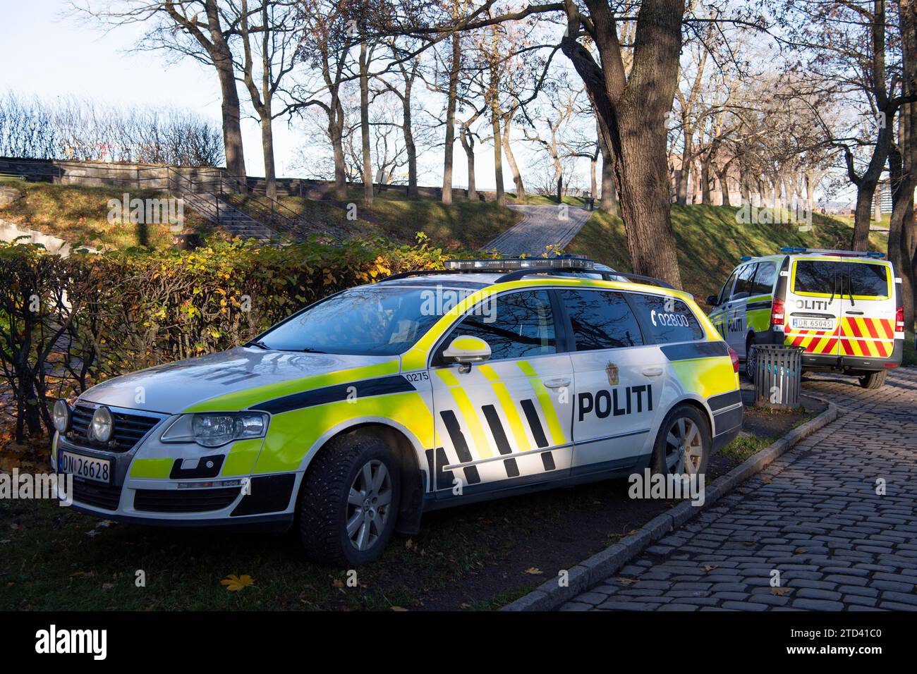 Patrol car, Oslo, Norway Stock Photo - Alamy