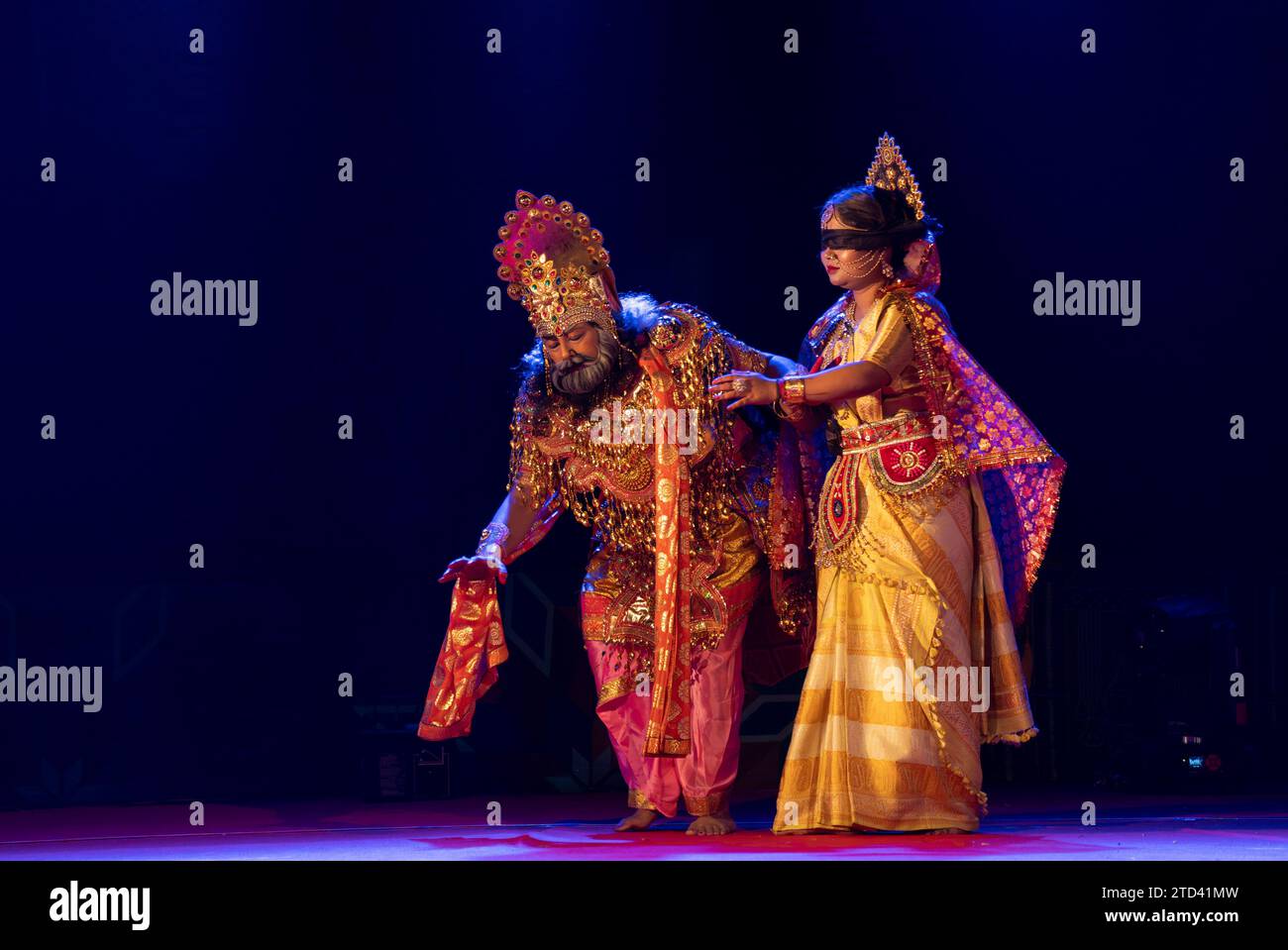 December 15, 2023: Artists takes part of Hindu mythological character ...