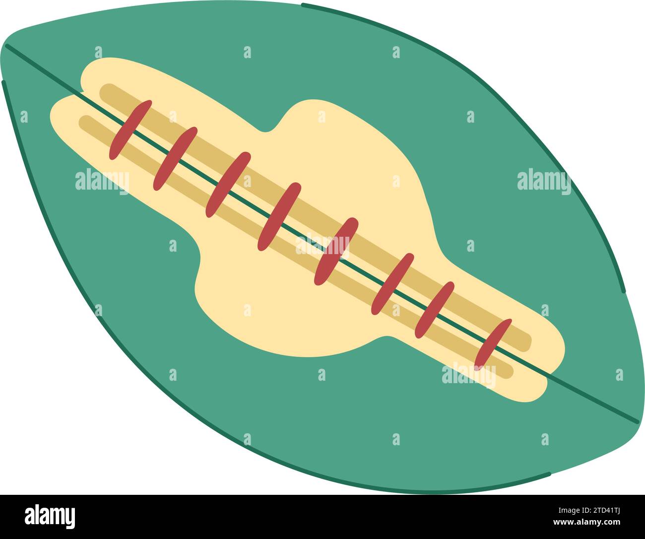 footbal american football ball cartoon vector illustration Stock Vector ...