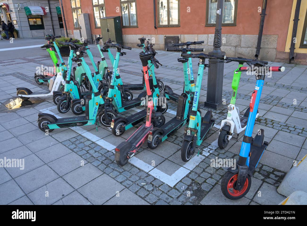 Electric scooter, Riddarhustorget, Gamla Stan Old Town, Stockholm ...