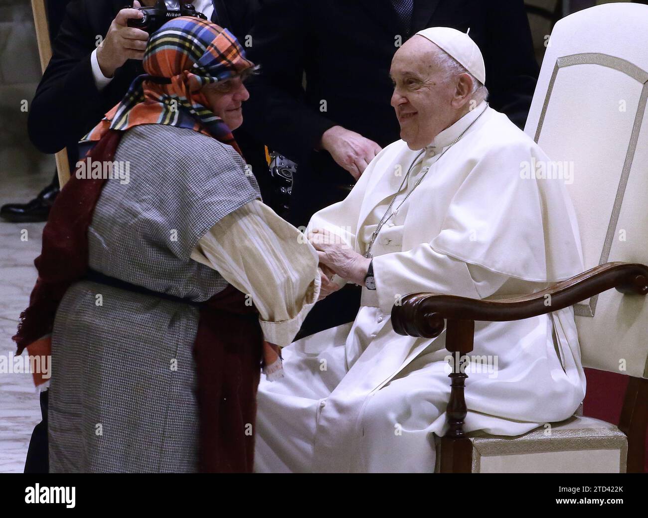 December 16, 2023 - POPE FRANCIS audience with the figures of the ...