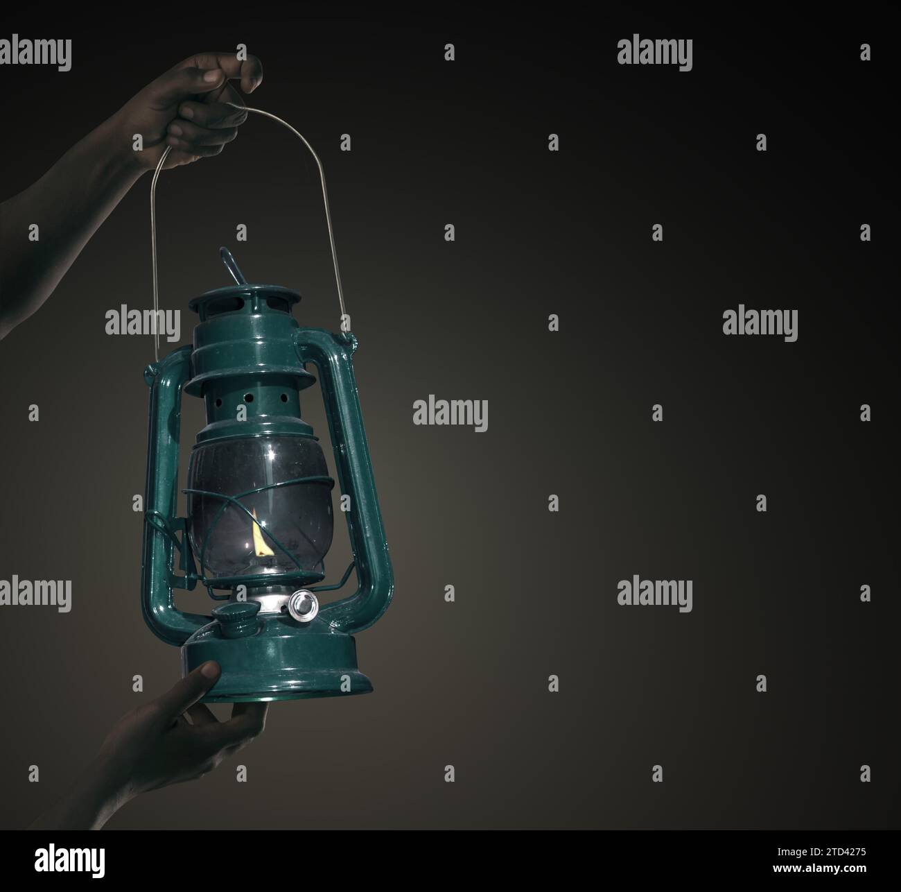 Man burn kerosene lamp hi-res stock photography and images - Alamy