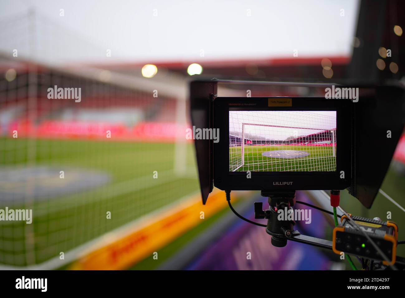 Screen, monitor of a backdoor camera, TV camera, boom camera, Voith ...