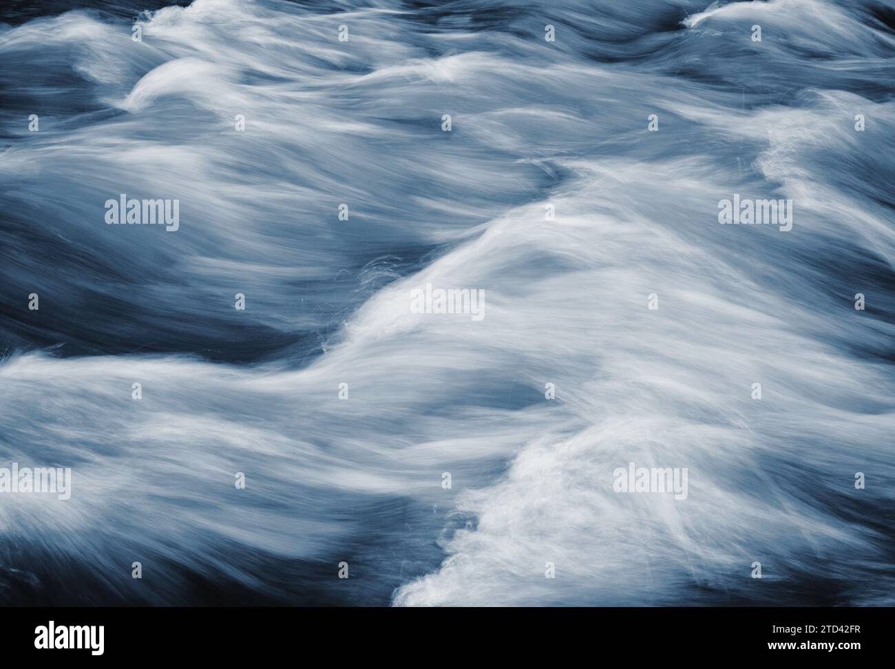 seasonal nature background Abstract veil on blue wild river Stock Photo ...