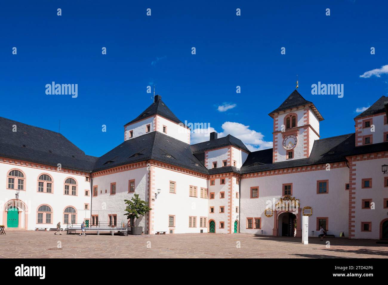 Augustusburg Castle, castle courtyard Stock Photo - Alamy