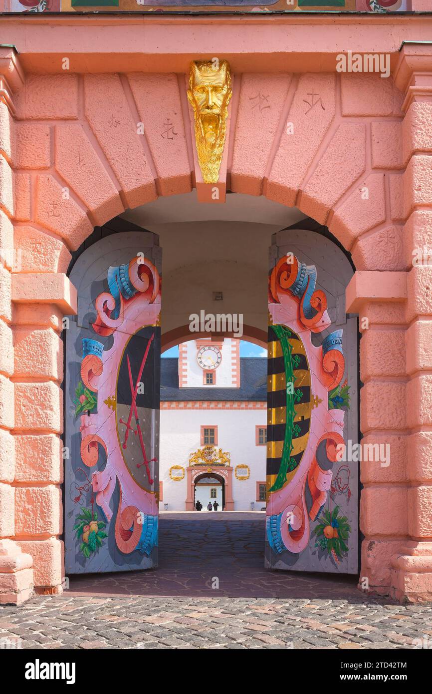 Augustusburg Castle, Renaissance portal Stock Photo - Alamy